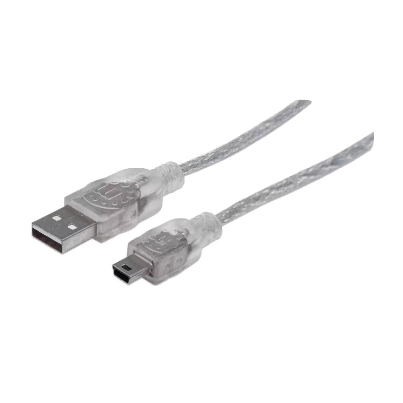 Cable USB A Mini USB 5pin 1,8 Metros Manhattan - Baiz Electrónica
