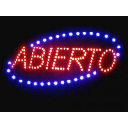 LETRERO LED - ABIERTO - Baiz Electrónica